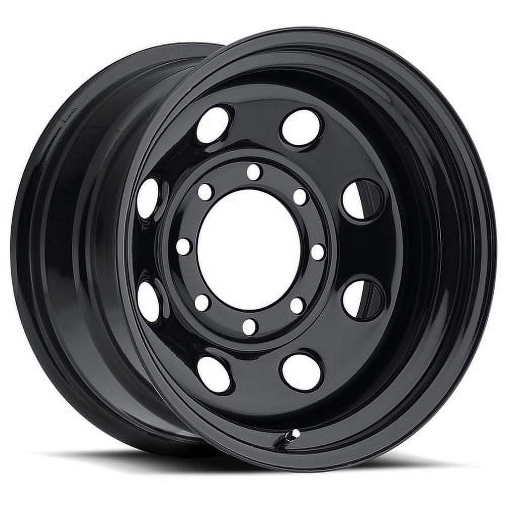 16x8 Vision HD 85H Soft 8 Gloss Black Wheel 5x5 (-12mm) CAPS SEPARATE ...