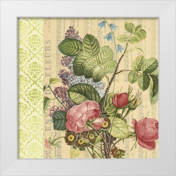 Vision Studio 12x12 White Modern Wood Framed Museum Art Print Titled ...