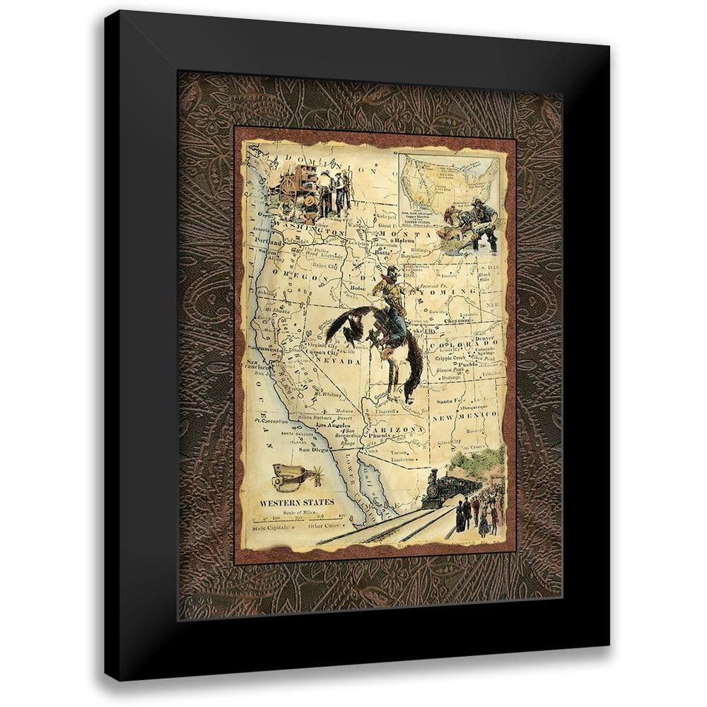 Vision Studio 12x14 Black Modern Framed Museum Art Print Titled ...