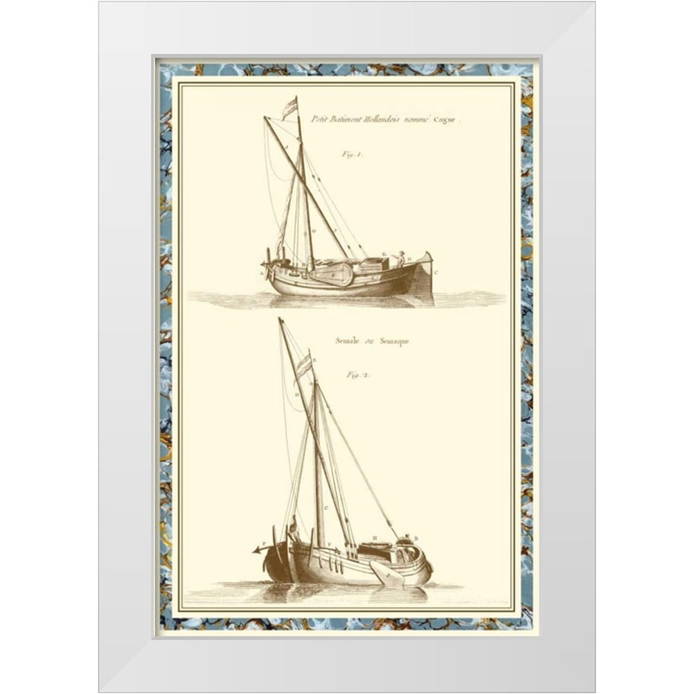 Vision Studio 13x18 White Modern Wood Framed Museum Art Print Titled ...