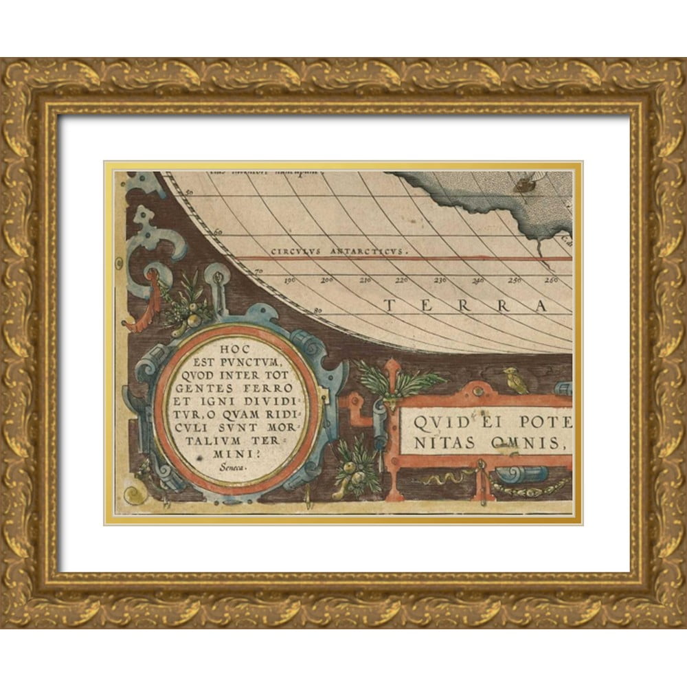 Vision Studio 14x12 Gold Ornate Wood Framed with Double Matting Museum ...