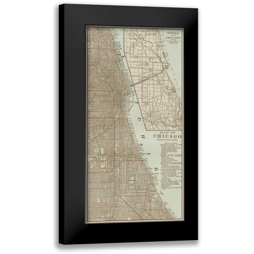 Vision Studio 14x24 Black Modern Framed Museum Art Print Titled ...