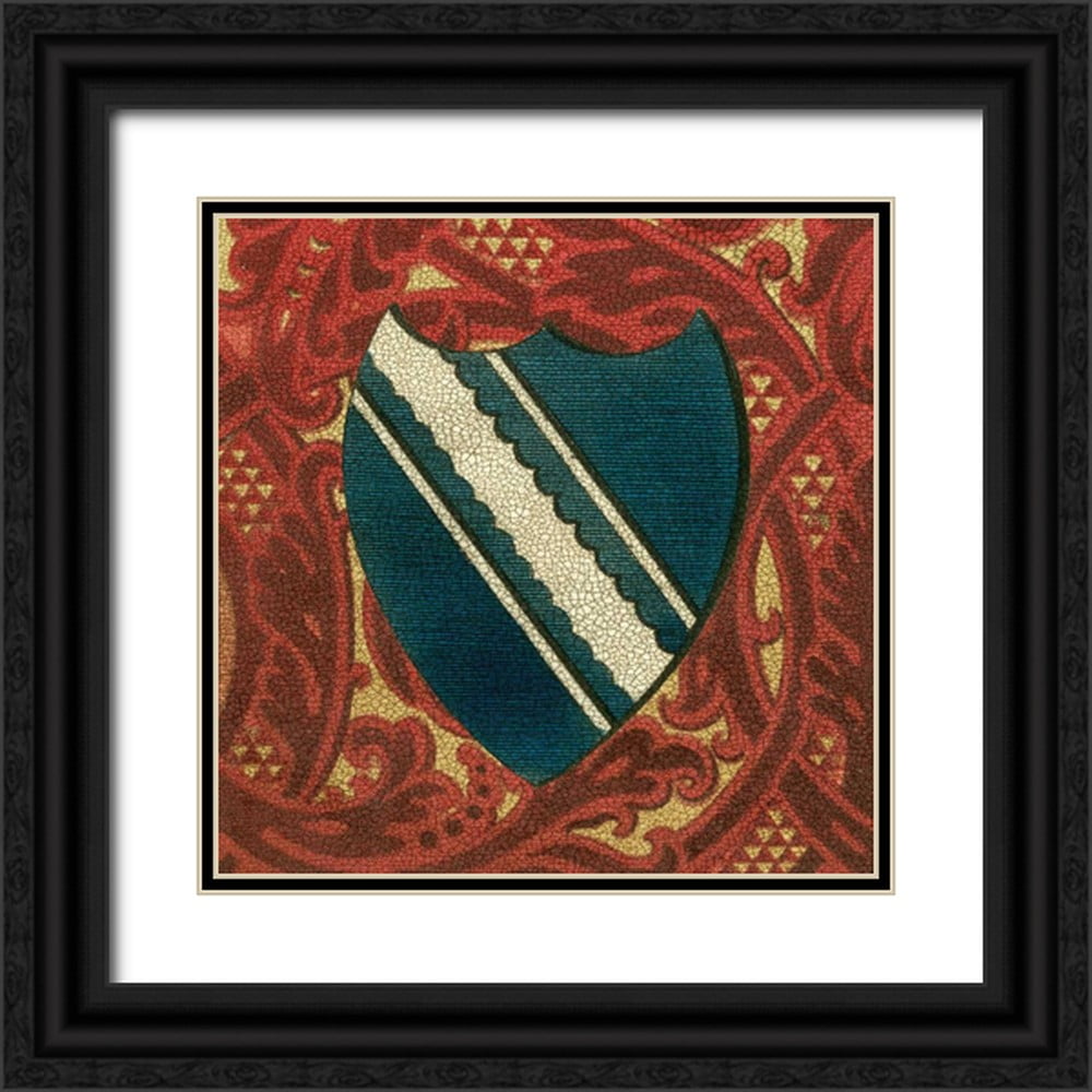 Vision Studio 15x15 Black Ornate Wood Framed with Double Matting Museum Art Print Titled - Noble ...