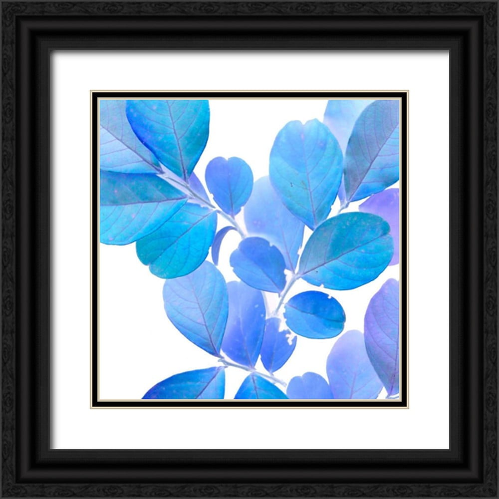 Vision Studio 15x15 Black Ornate Wood Framed with Double Matting Museum ...