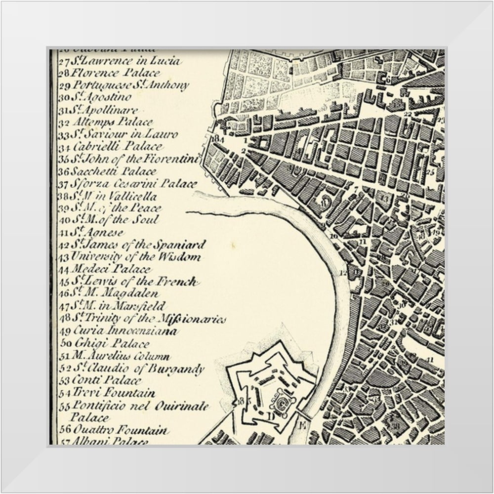 Vision Studio 15x15 White Modern Wood Framed Museum Art Print Titled ...