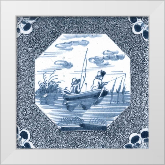 Vision Studio 15x15 White Modern Wood Framed Museum Art Print Titled ...