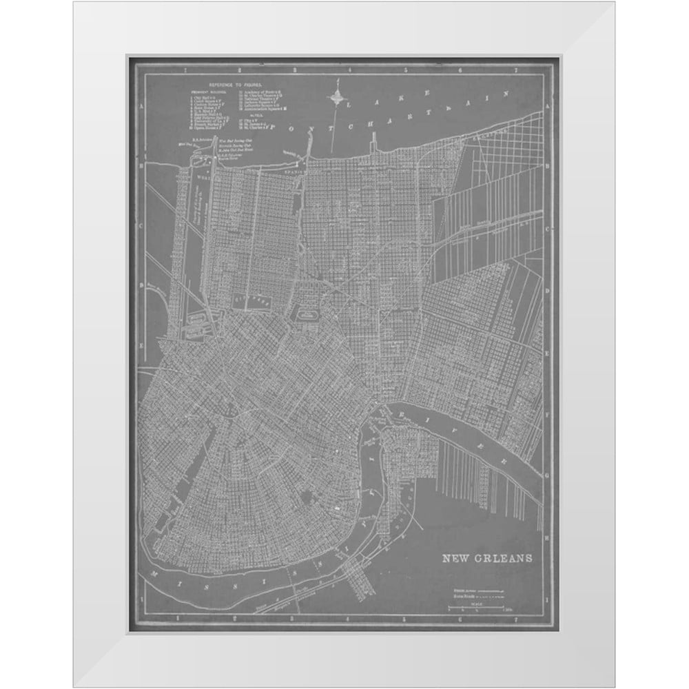 Vision Studio 15x18 White Modern Wood Framed Museum Art Print Titled ...