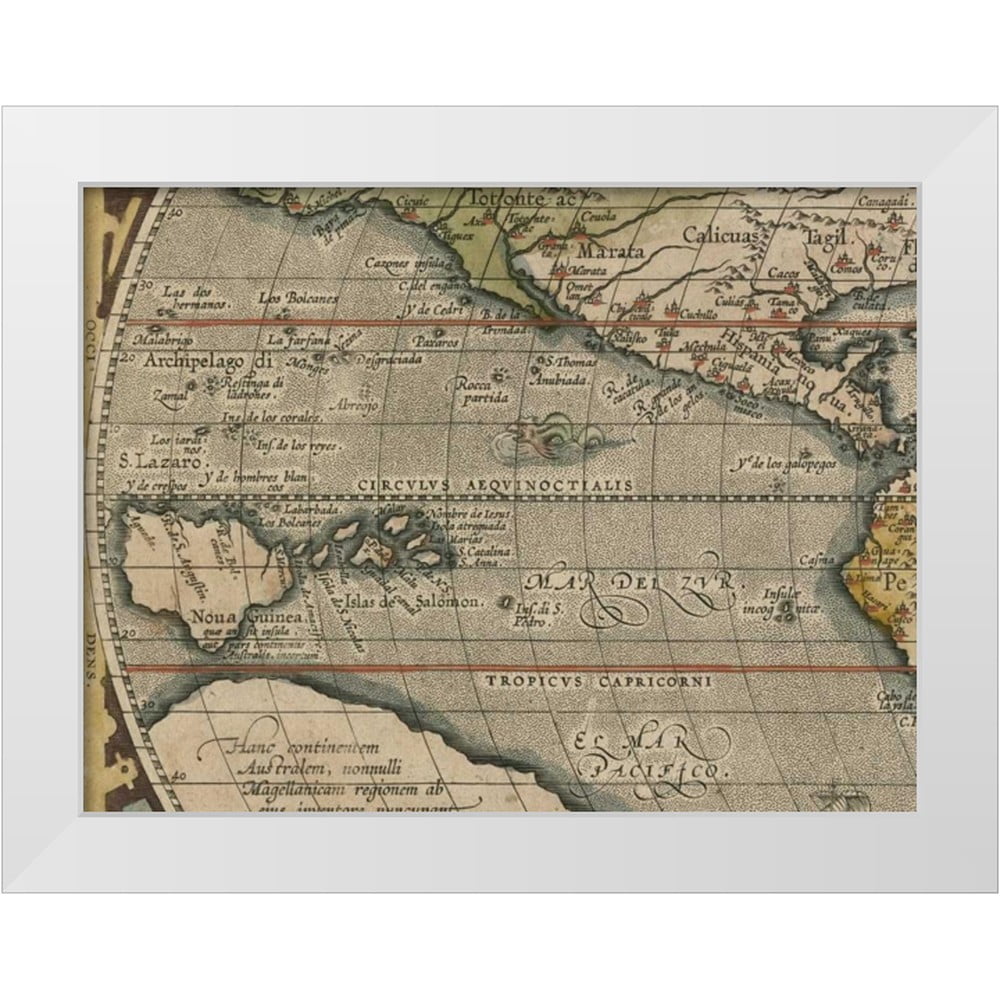 Vision Studio 18x15 White Modern Wood Framed Museum Art Print Titled ...