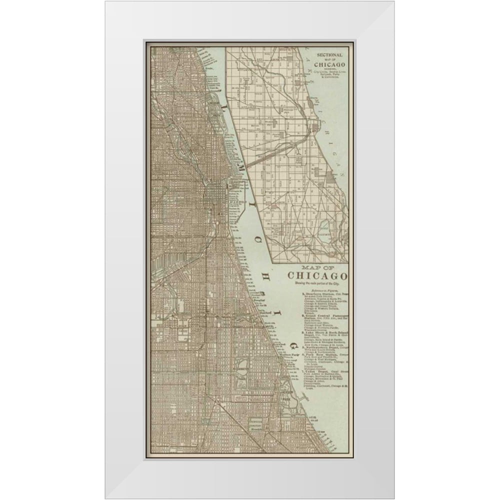 Vision Studio 18x32 White Modern Wood Framed Museum Art Print Titled ...