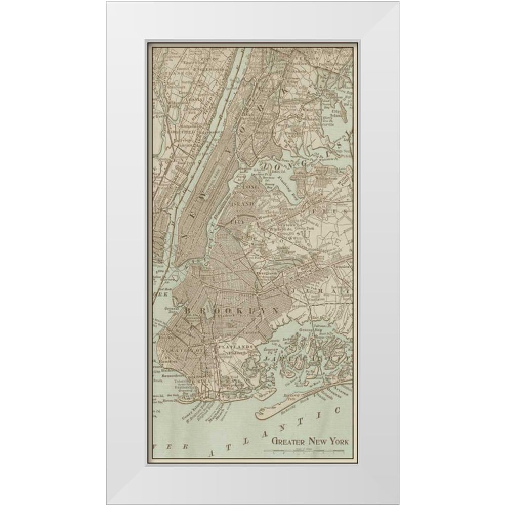 Vision Studio 18x32 White Modern Wood Framed Museum Art Print Titled ...