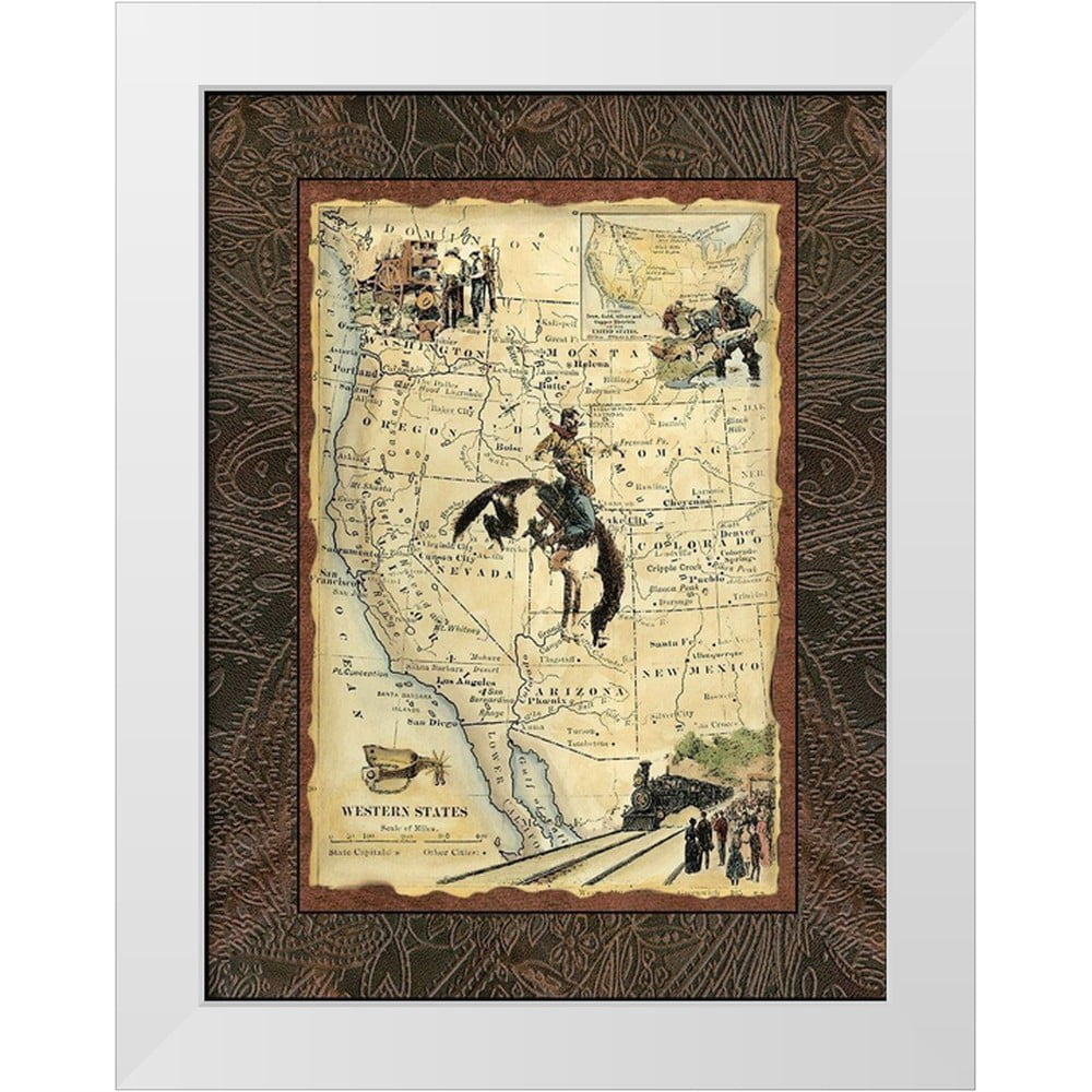 Vision Studio 19x24 White Modern Wood Framed Museum Art Print Titled ...