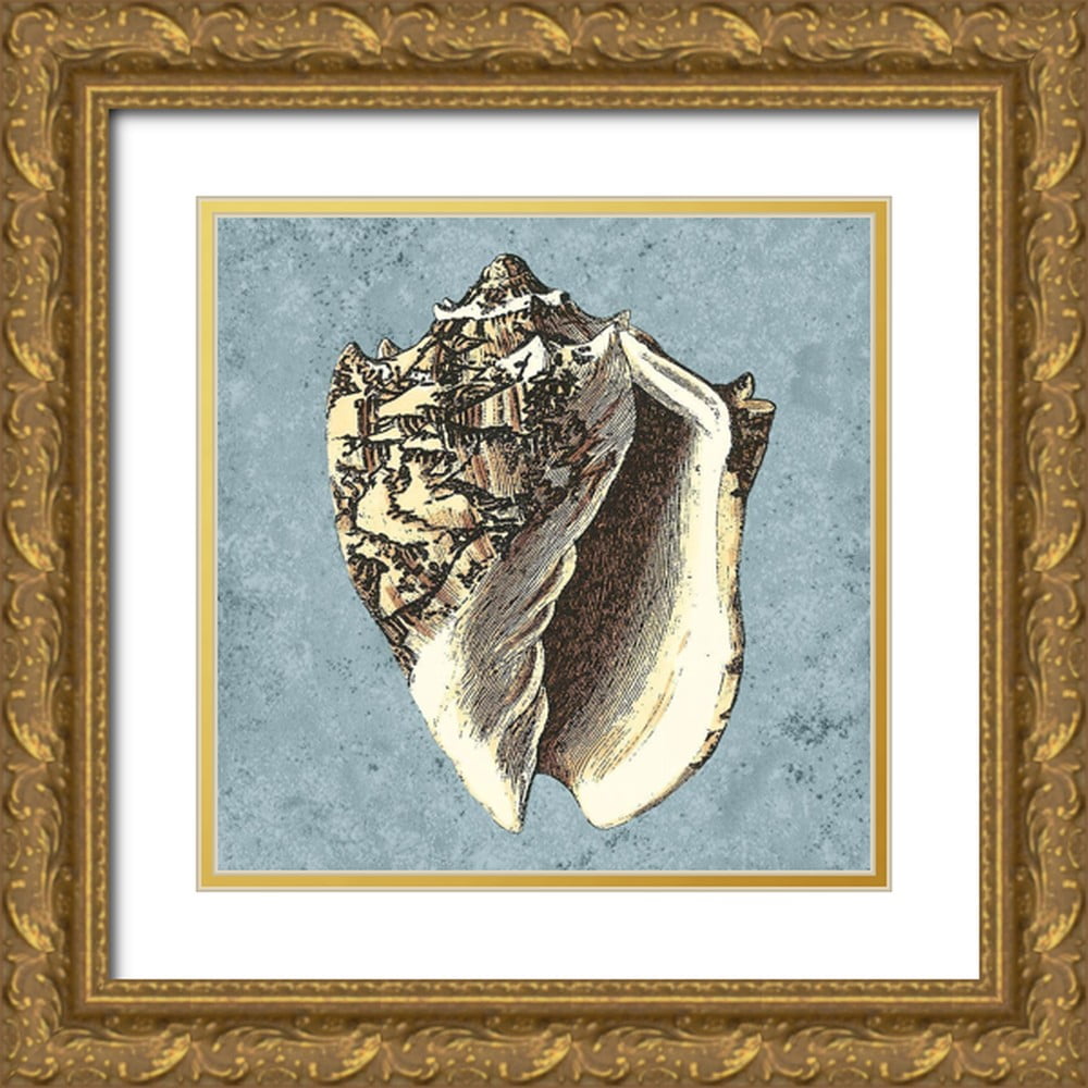 Vision Studio 20x20 Gold Ornate Wood Framed with Double Matting Museum ...