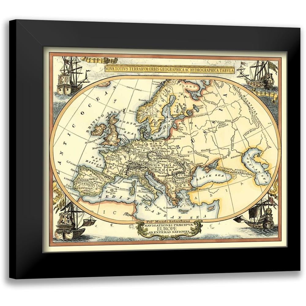 Vision Studio 23x20 Black Modern Framed Museum Art Print Titled ...