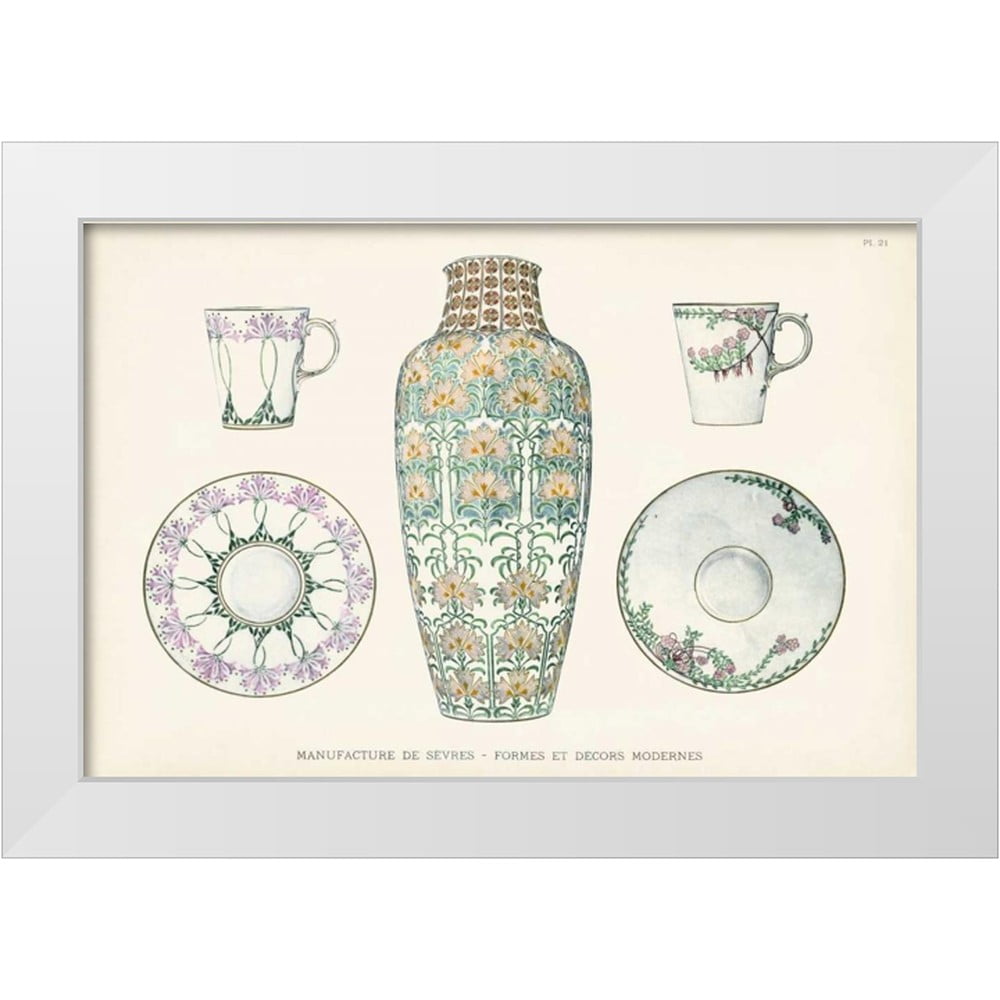 Vision Studio 24x17 White Modern Wood Framed Museum Art Print Titled ...