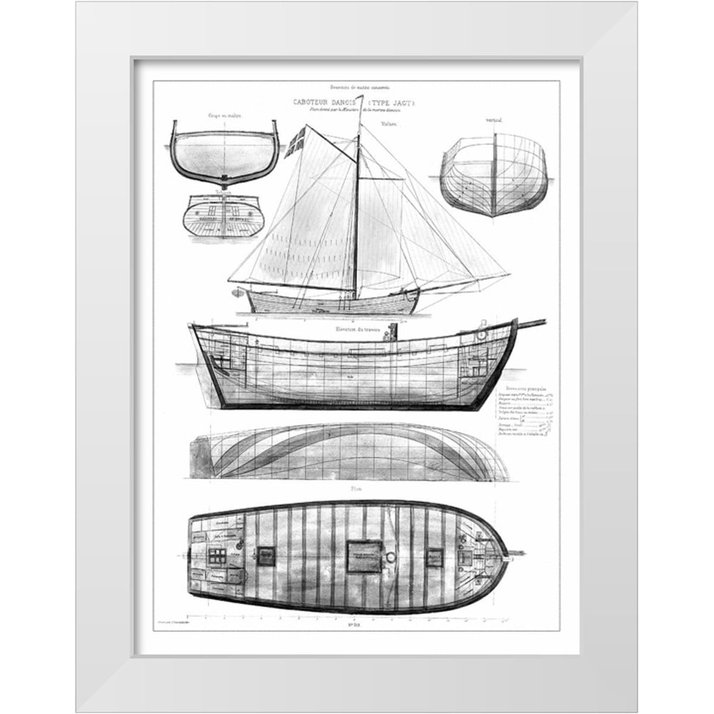 Vision Studio 25x32 White Modern Wood Framed Museum Art Print Titled ...