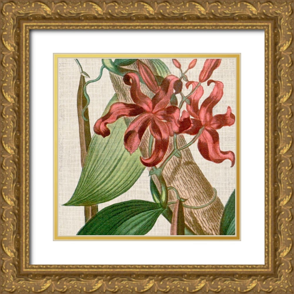 Vision Studio 26x26 Gold Ornate Wood Framed with Double Matting Museum ...