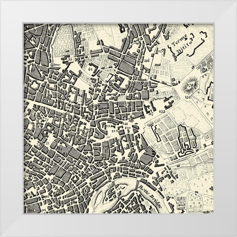 Vision Studio 26x26 White Modern Wood Framed Museum Art Print Titled ...