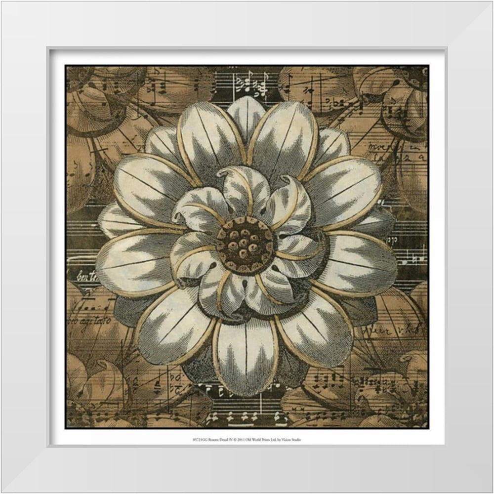 Vision Studio 26x26 White Modern Wood Framed Museum Art Print Titled ...