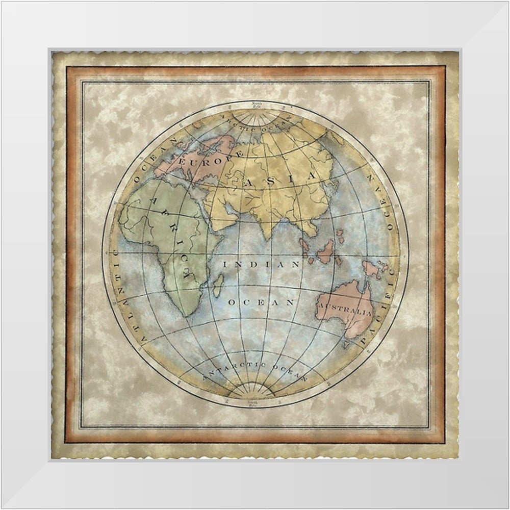 Vision Studio 26x26 White Modern Wood Framed Museum Art Print Titled ...