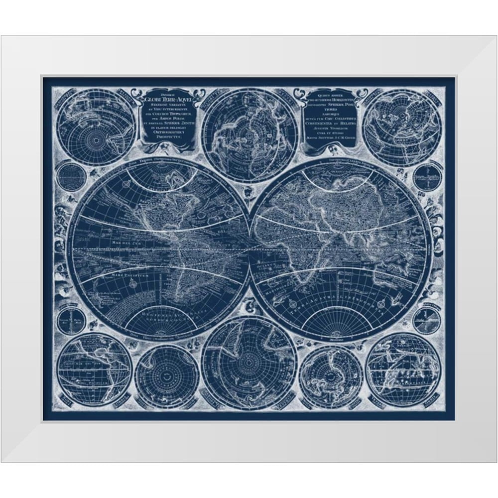 Vision Studio 30x26 White Modern Wood Framed Museum Art Print Titled ...