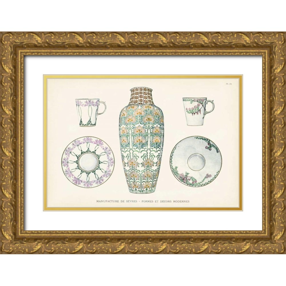 Vision Studio 32x23 Gold Ornate Wood Framed with Double Matting Museum ...