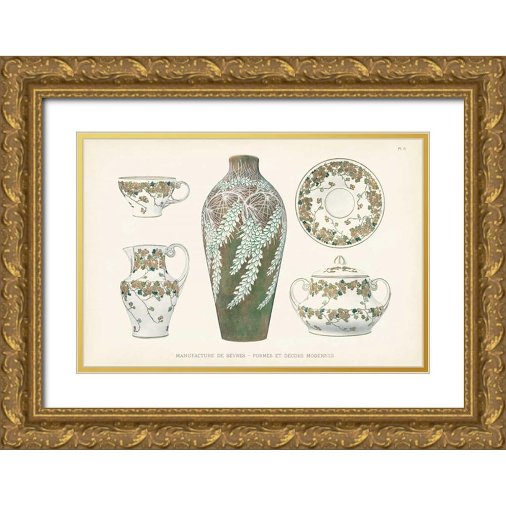 Vision Studio 32x23 Gold Ornate Wood Framed with Double Matting Museum ...