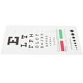 Vision Test Eye Chart Pocket Eye Chart Dual Sided Plastic Eye Chart for ...