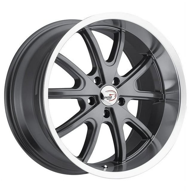 Vision Torque 15x7 5x114.3 -7et Gunmetal Machined Lip Wheel - Walmart.com