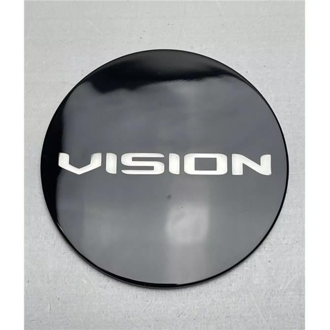 Vision Wheel Center Cap with Silver Logo - Black - Walmart.com