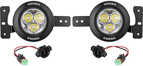 Vision X Lighting 5504184 Fog Light Mounting Kit Fits 18-19 Wrangler ...