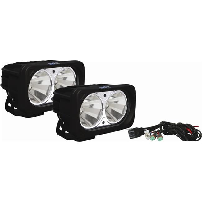 Vision X Lighting 9137742 Optimus Square Black 2 10w LEDs 60 Degree ...