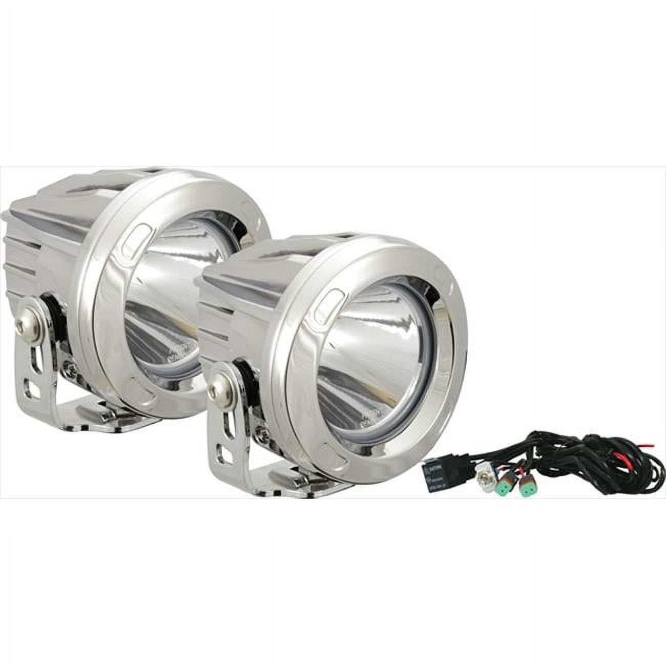 Vision X Lighting 9149714 Optimus Round Chrome 1 10w LED 10 Degree ...