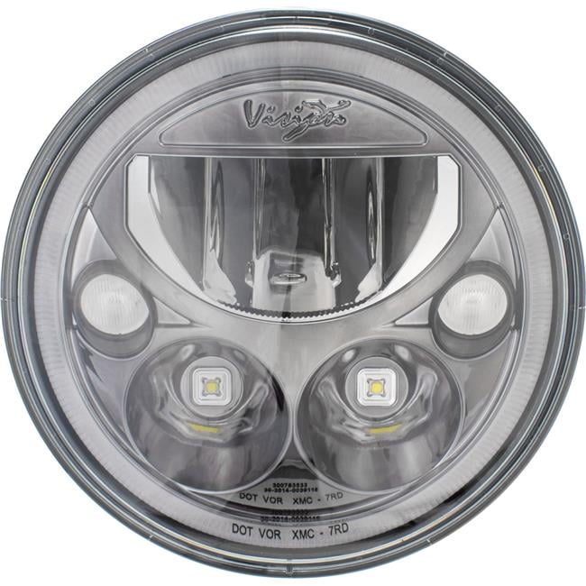 Vision X Lighting VX 7 Round Headlight (Black/Chrome) - 9892436 ...
