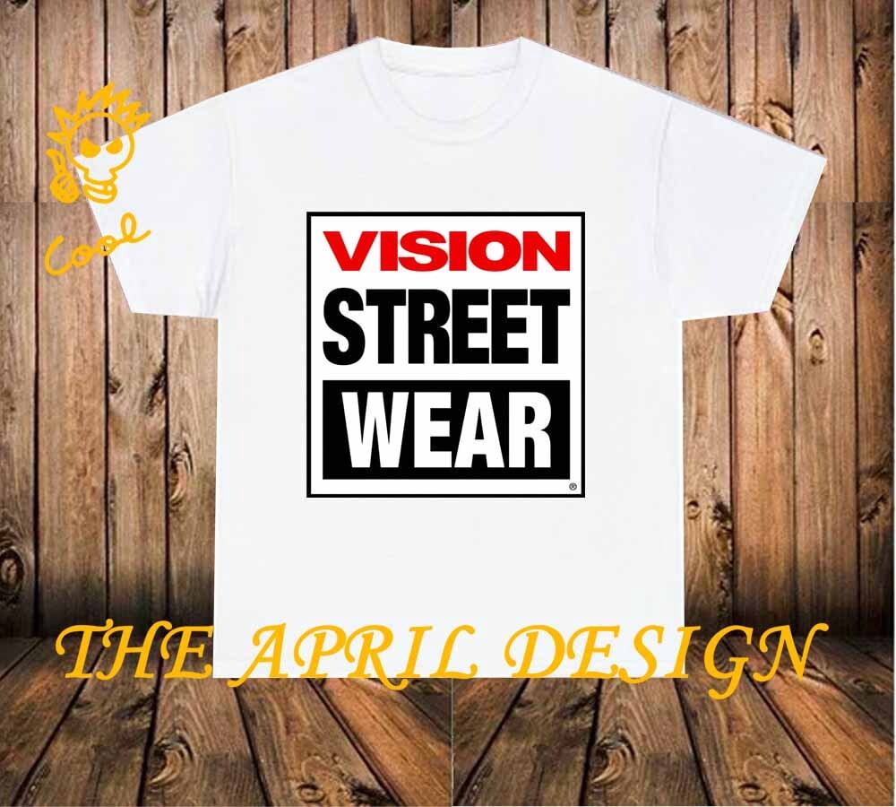 Vision's/Street's/Wear's Logo Men's White T-Shirt S-5XL | funny ...