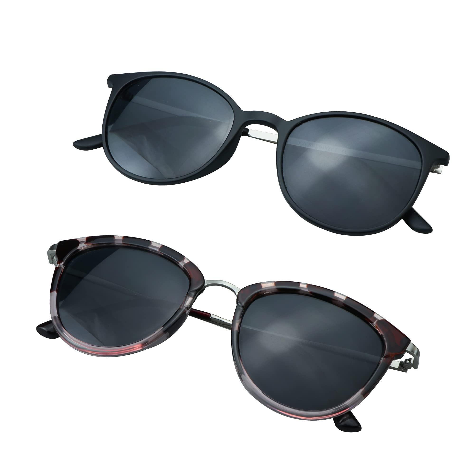 VisionGlobal Anti-Glare Blue Light Blocking Sunglasses 2-Pack (Round ...