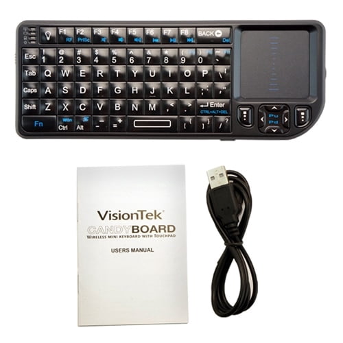 VisonTek Wireless CandyBoard Mini Keyboard with Touchpad - Walmart.com