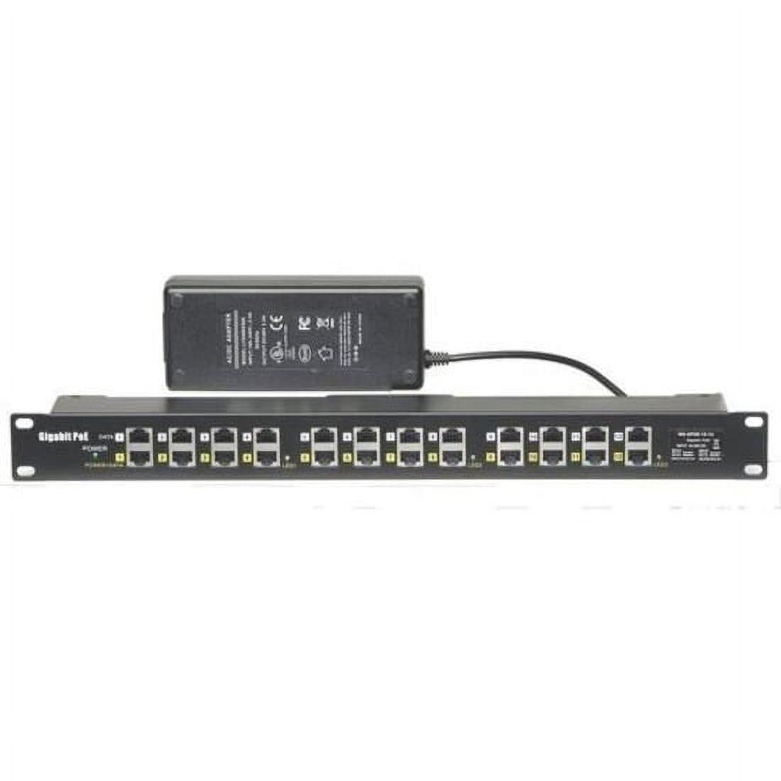 VisionTek PoE Injector, 12 Port Gigabit, Mode A/B, Rack Mount With a 48 ...