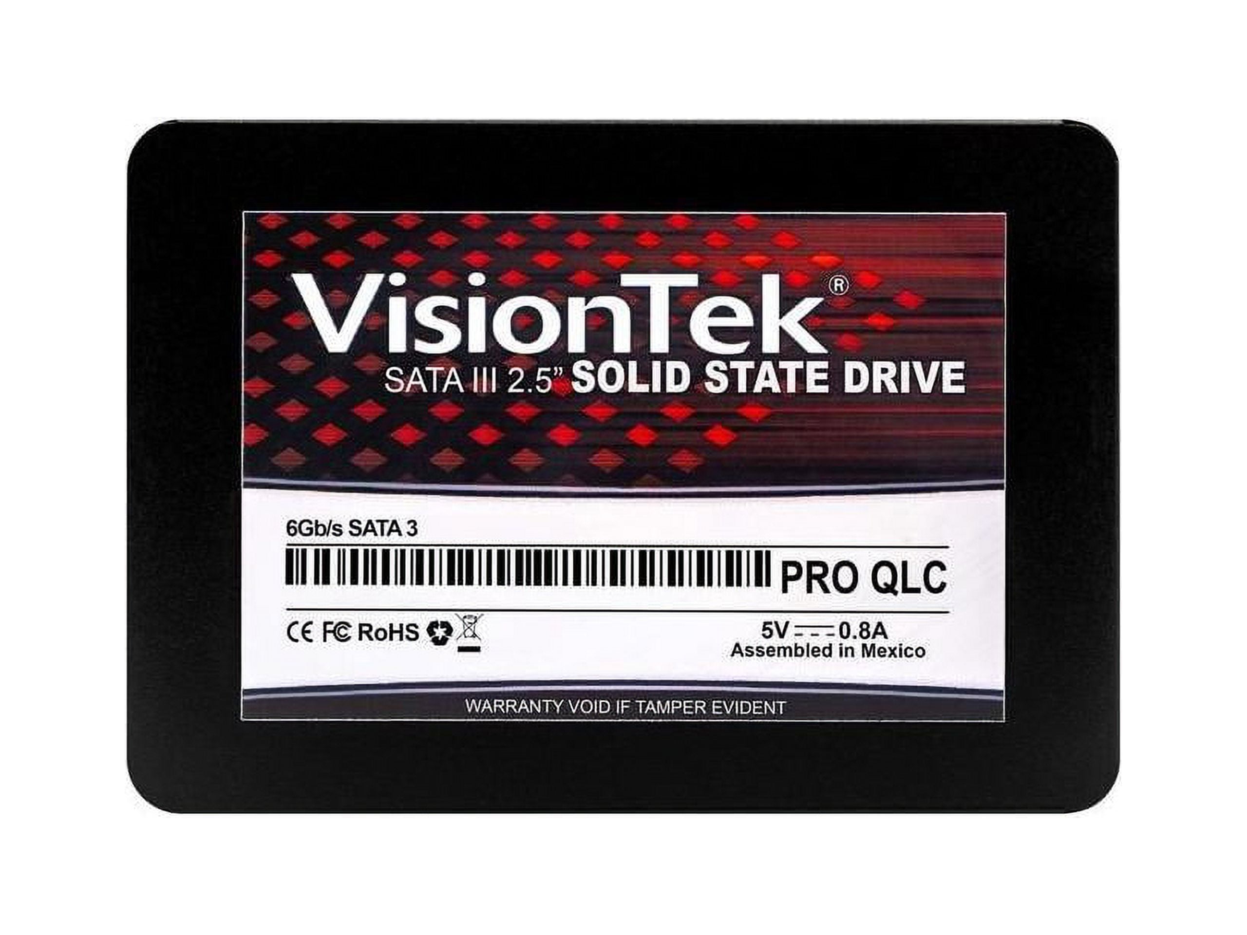 VisionTek Pro 2.5" 500GB SATA III 3D QLC Internal Solid State Drive ...