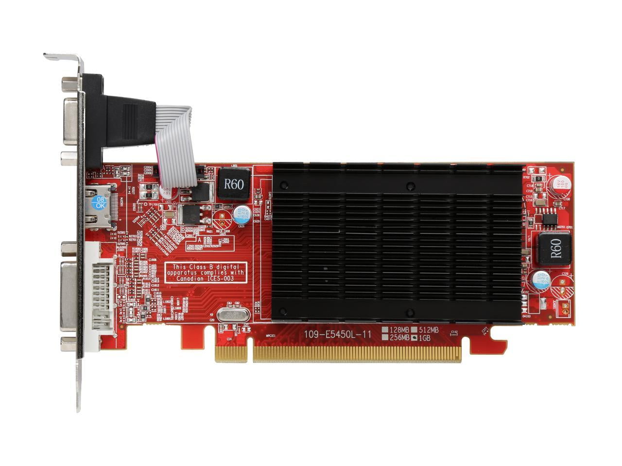 VisionTek Radeon 5450 1GB DDR3 (DVI-I, HDMI, VGA) Graphics Card ...