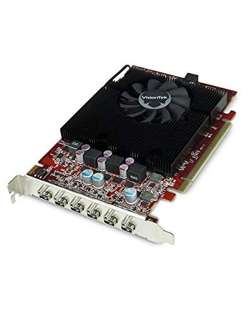 VisionTek Radeon 7750 2GB GDDR5 6 4k Monitor Graphics Card, 6 Mini ...