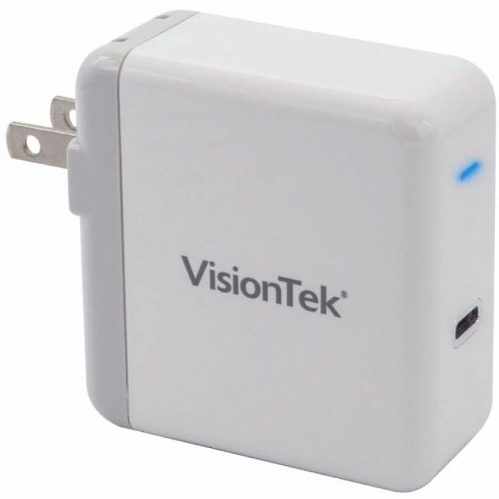 VisionTek USB C 30W Quick Charge Plug - 120 V AC, 230 V AC Input - 3.6 ...