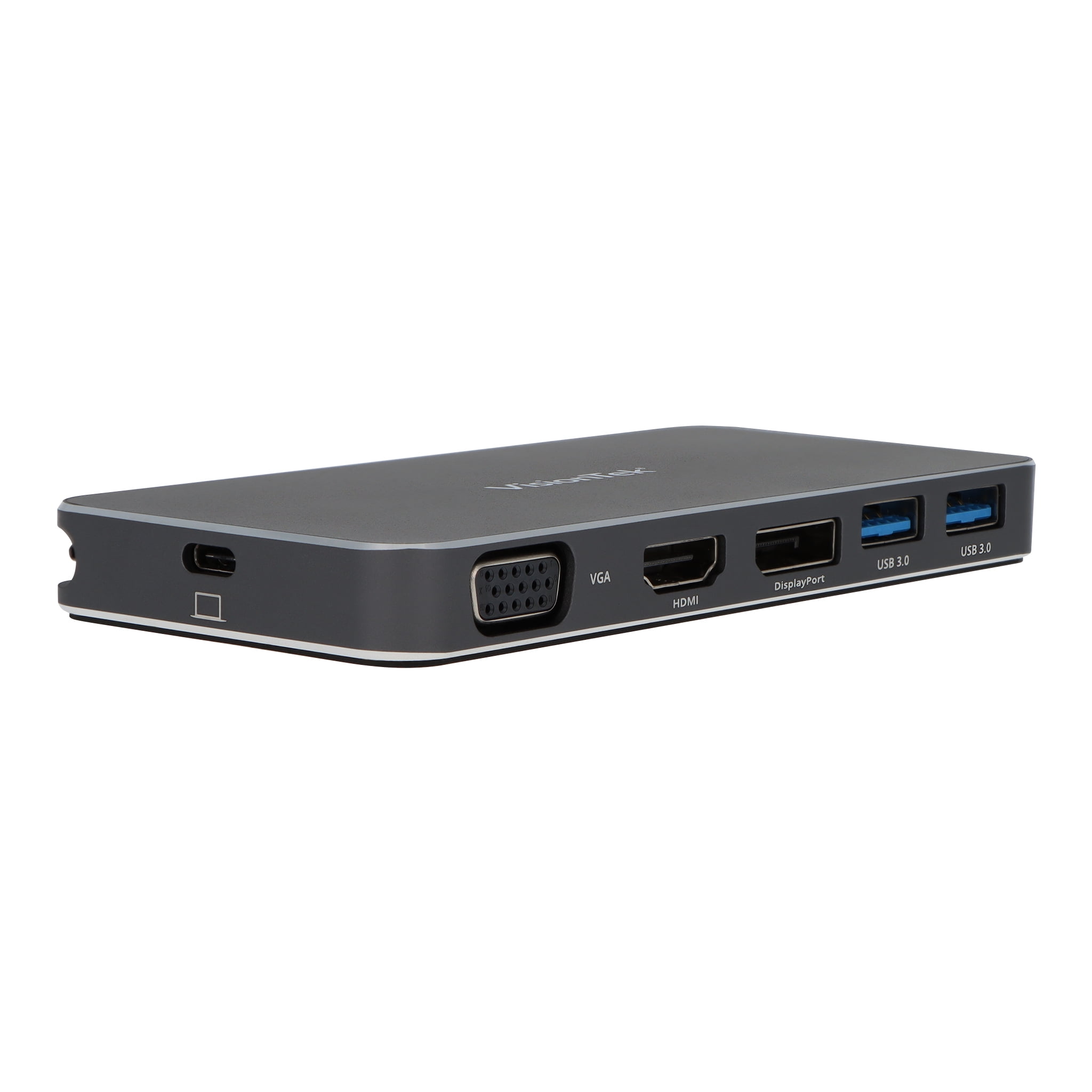 VisionTek VT210 Dual Display USB-C Docking Station with Power Passthrough - for Notebook - 100 W ...