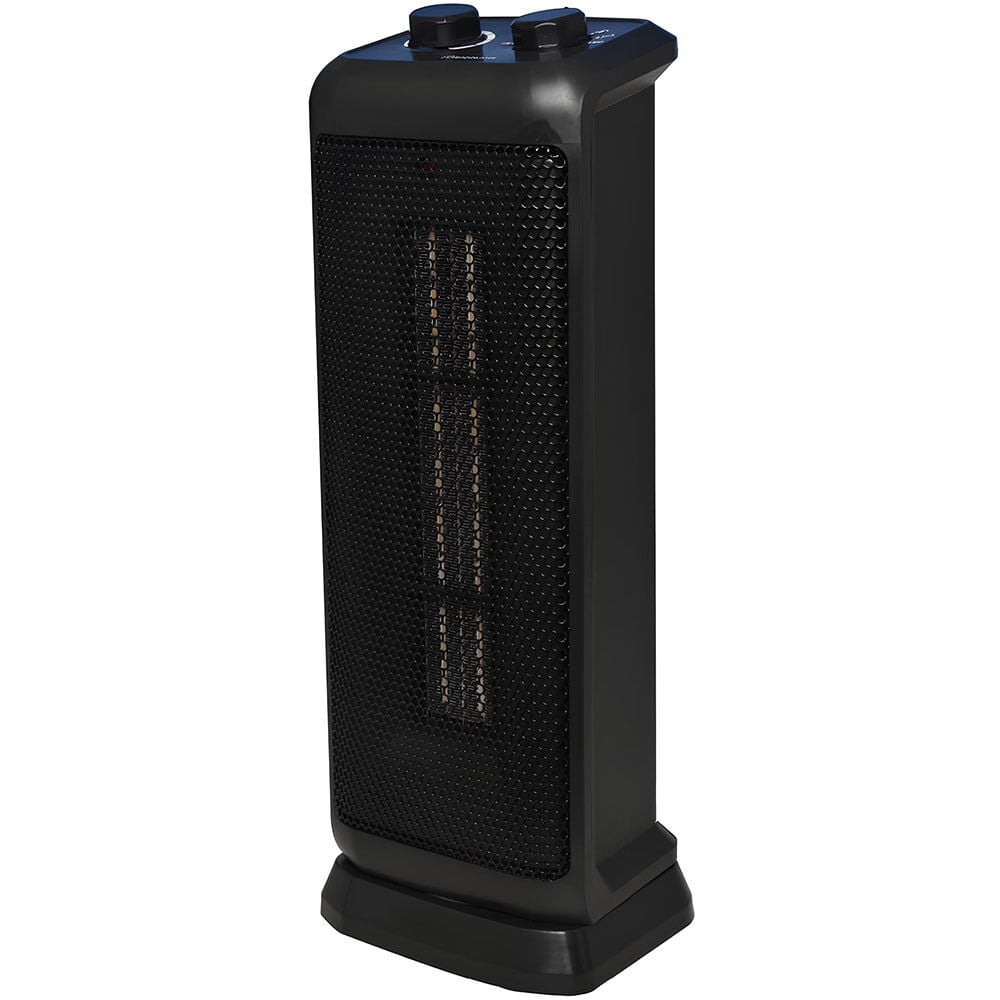 Visionair 17 In. 750/1500W 5120 Btu 160 Sq-Ft. Oscillating Ceramic ...