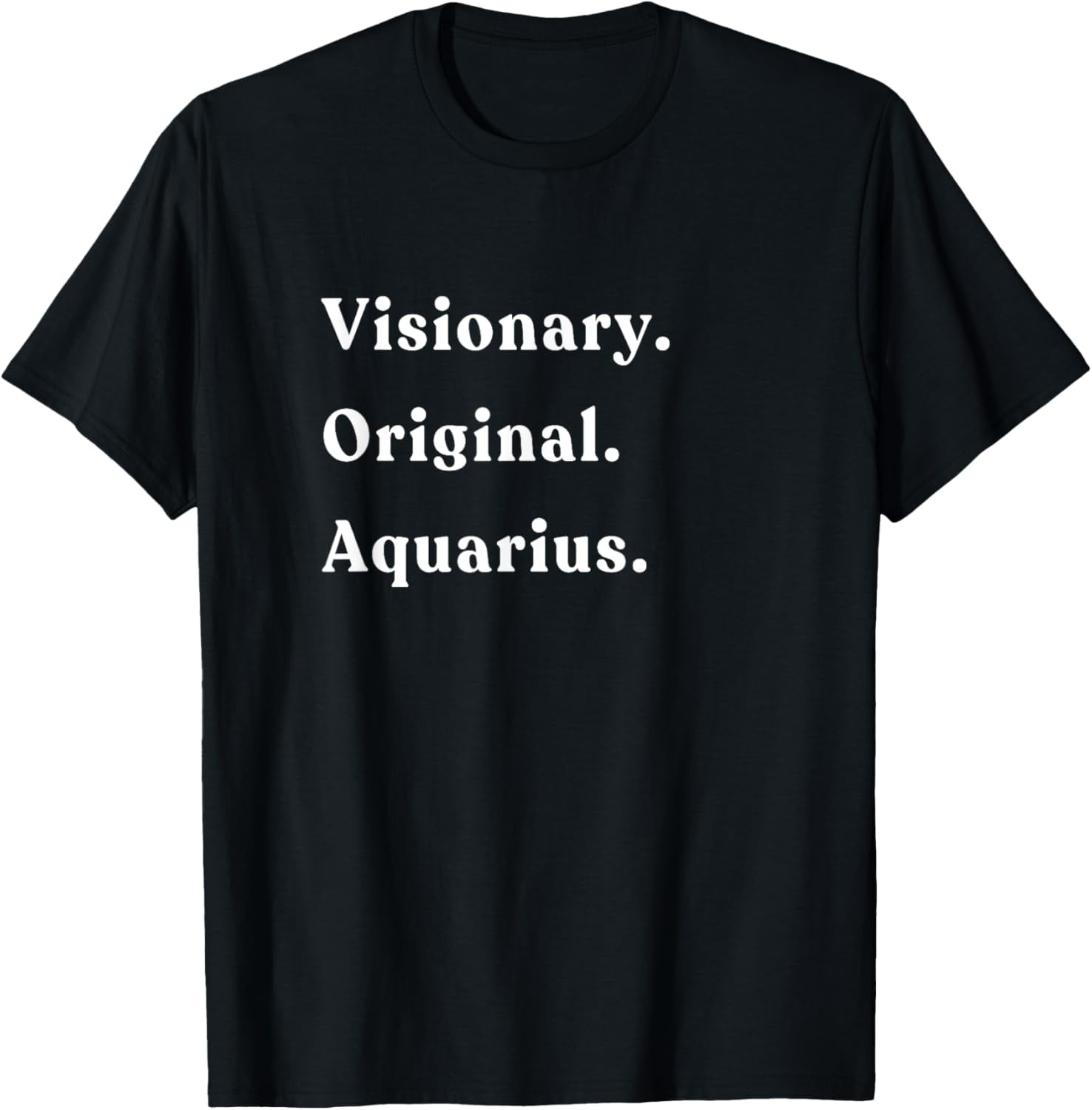 Visionary, Original Aquarius Personality Zodiac Sign T-Shirt - Walmart.com