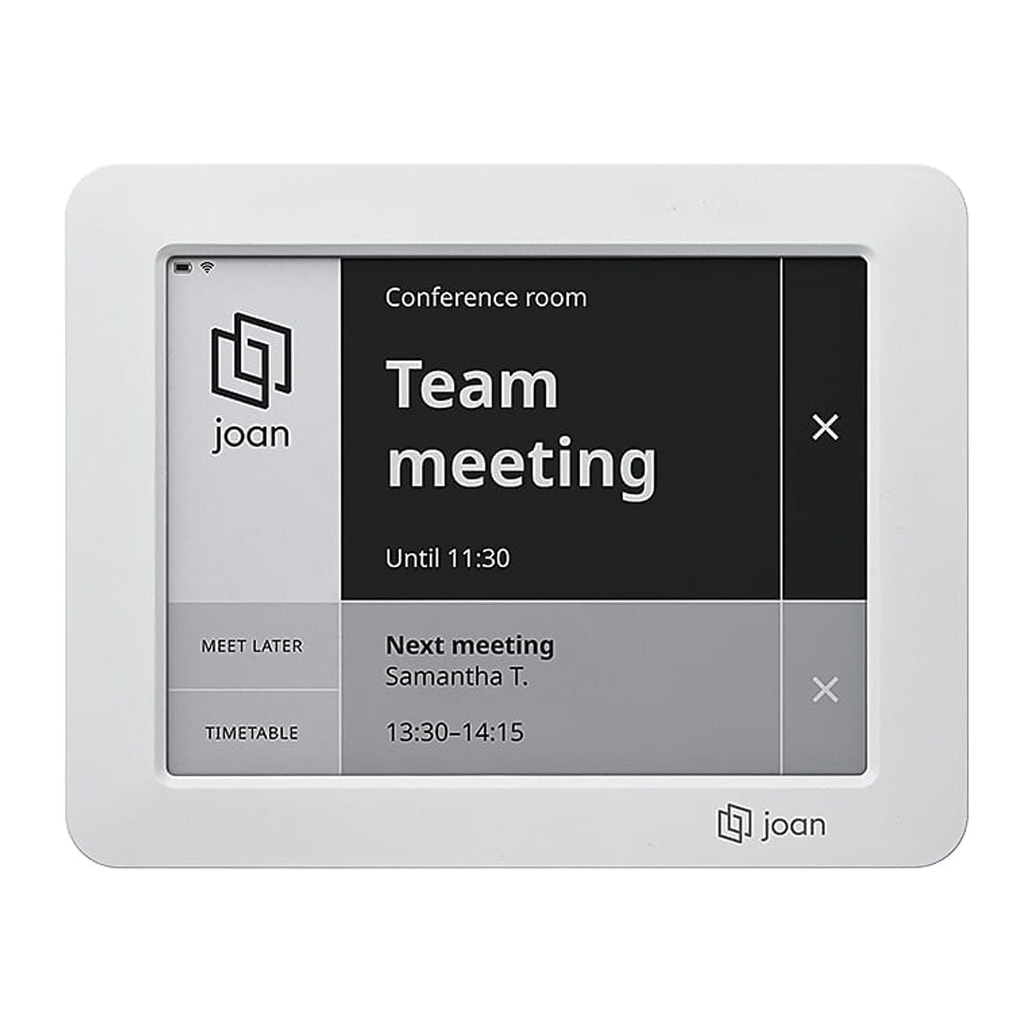 Visionect JOAN 6" Meeting Room Display Scheduling Solution Gray ...