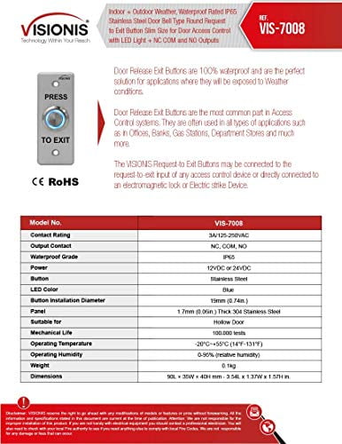 Visionis 4 Pack FPC-7532 VIS-7008 Indoor Outdoor Weather, Waterproof ...