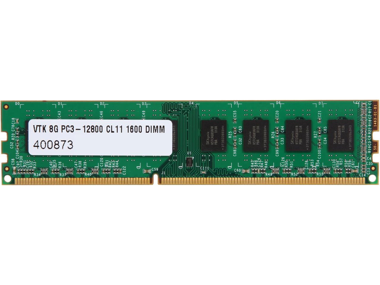 Visiontek 8GB 240-Pin PC RAM DDR3 1600 (PC3 12800) Black Label Memory ...