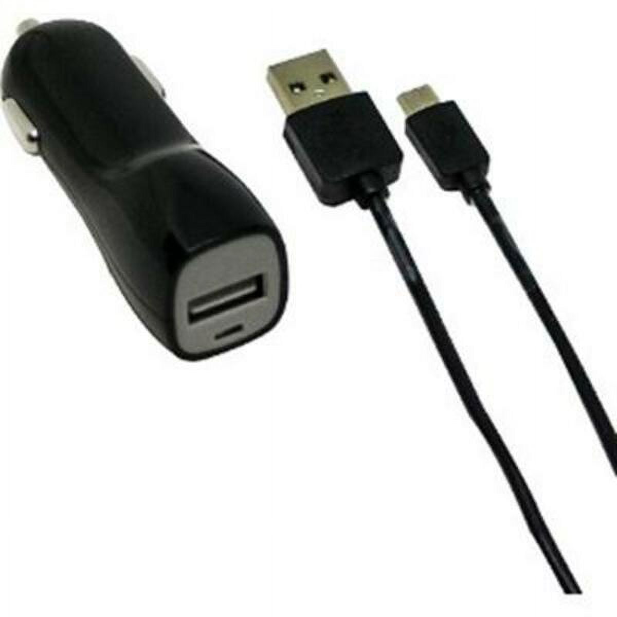 Visiontek 900933 2A Car Charger with 3.2 ft. Micro USB Cable - Black ...