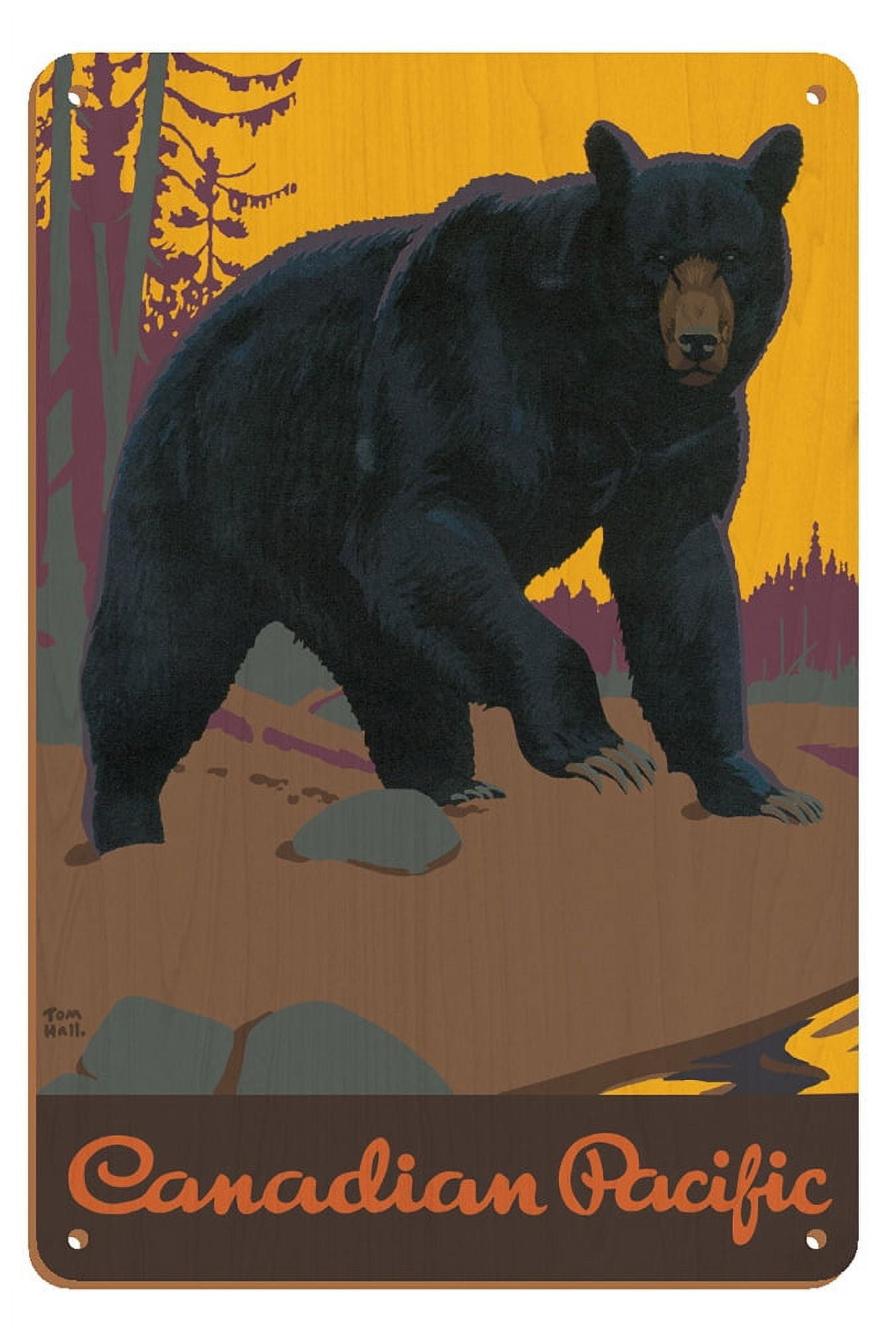 Visit Canada - Grizzly Bear - Canadian Pacific Railway - Vintage ...