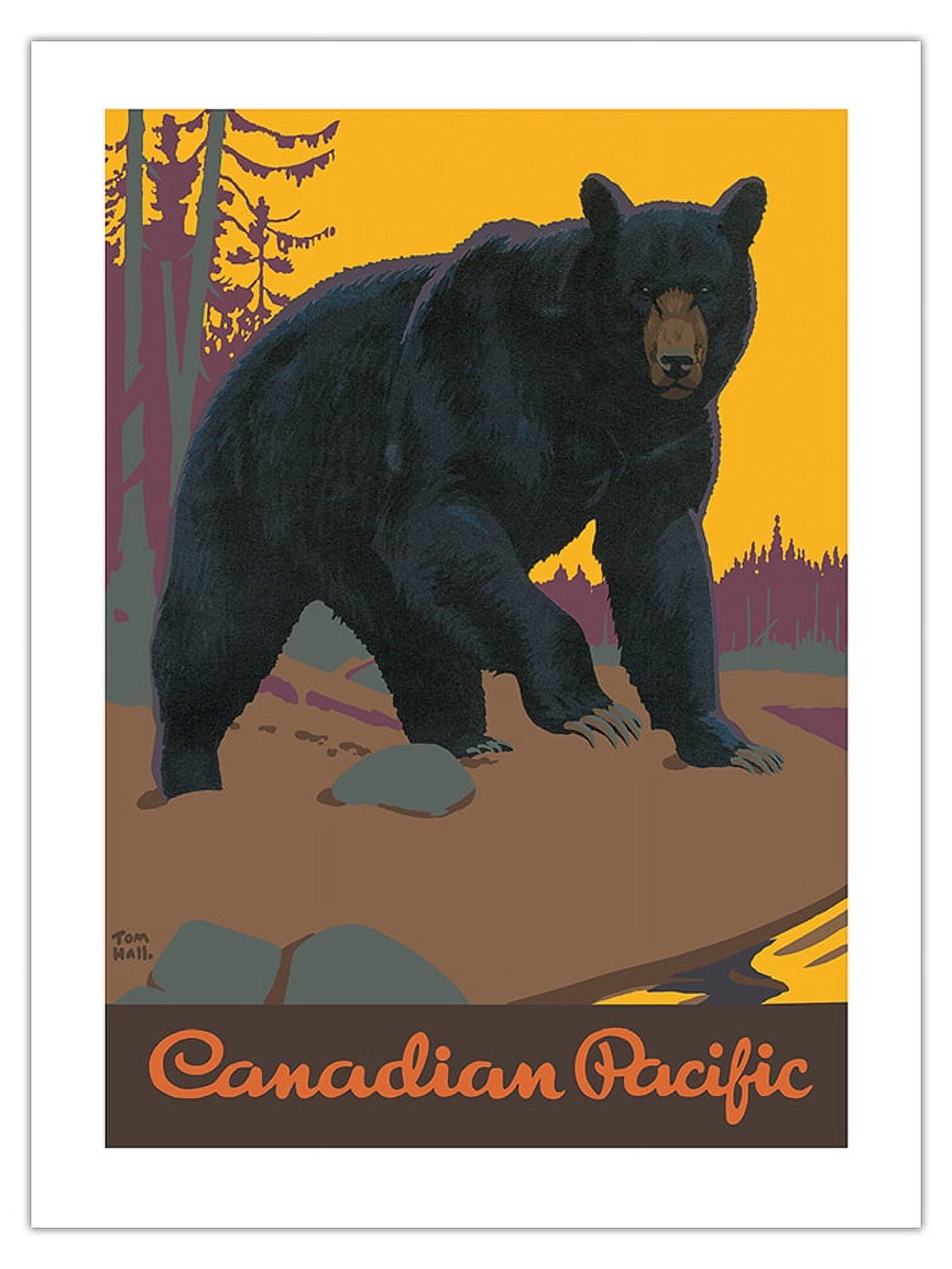 Visit Canada - Grizzly Bear - Canadian Pacific Railway - Vintage ...